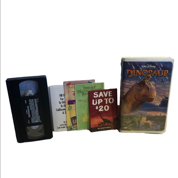 Disney | Other | Dinosaur Walt Disney 200 Vhs Kids Movie Clam Shell ...